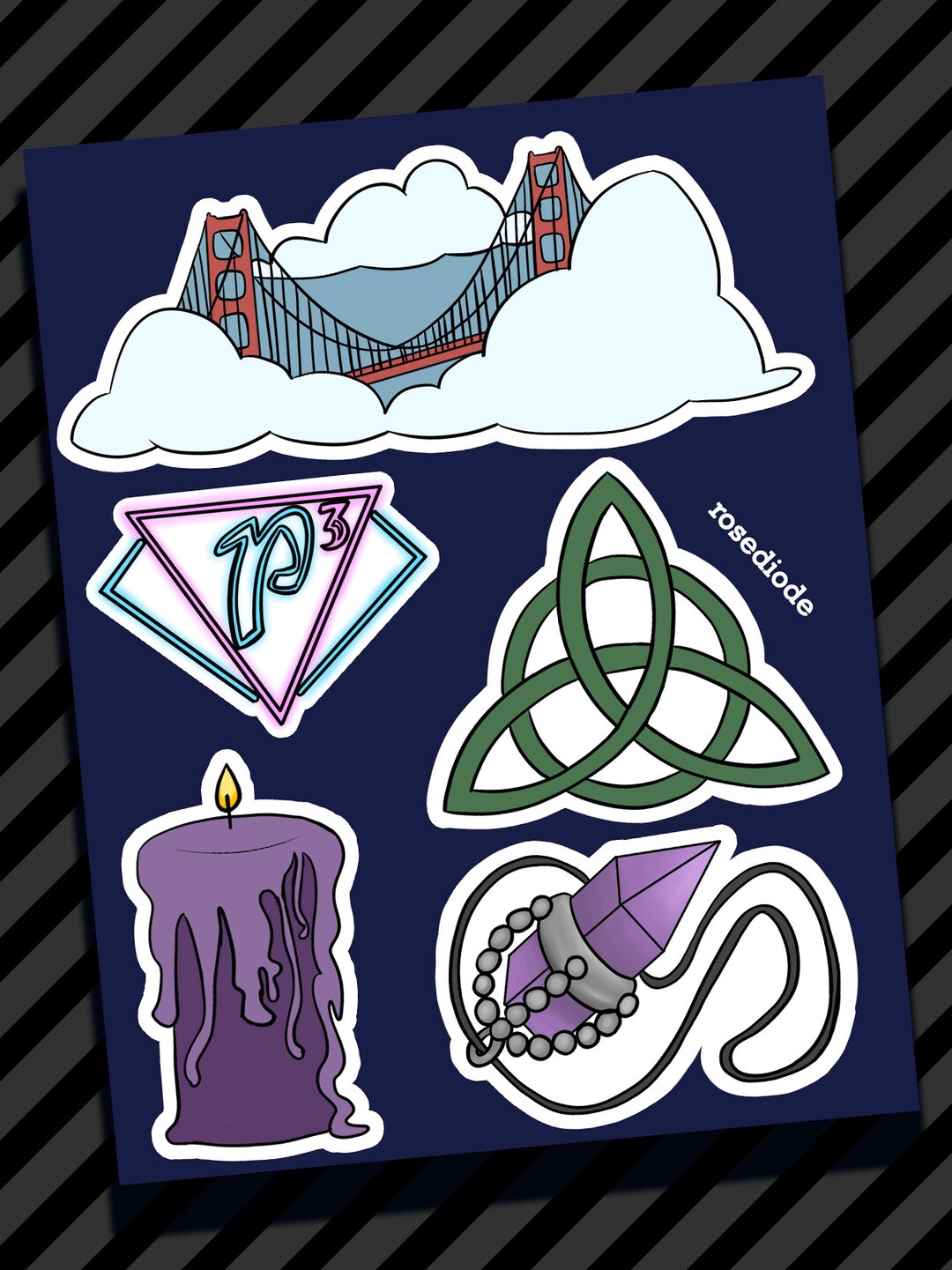 Charmed Vinyl Sticker Sheet Kiss Cut - Etsy