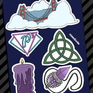 Charmed Vinyl Sticker Sheet Kiss Cut | Planner Bullet Journal Stickers ...