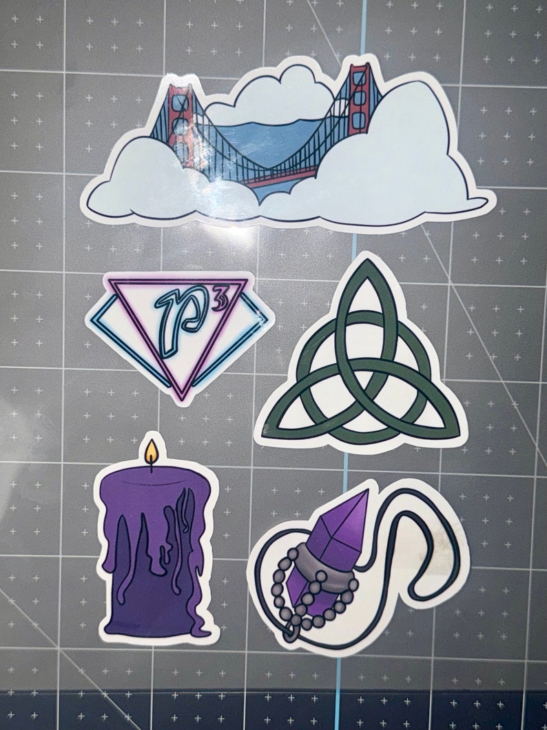 Charmed Vinyl Sticker Sheet Kiss Cut - Etsy