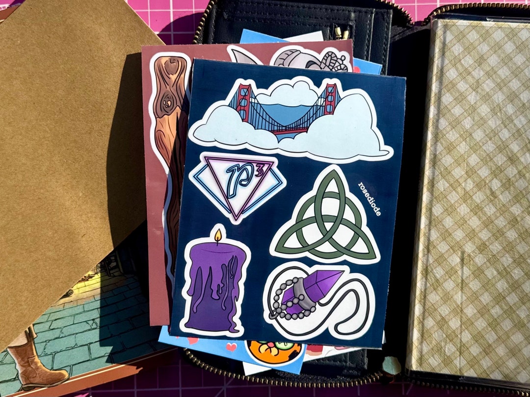 Charmed Vinyl Sticker Sheet Kiss Cut | Planner Bullet Journal Stickers ...