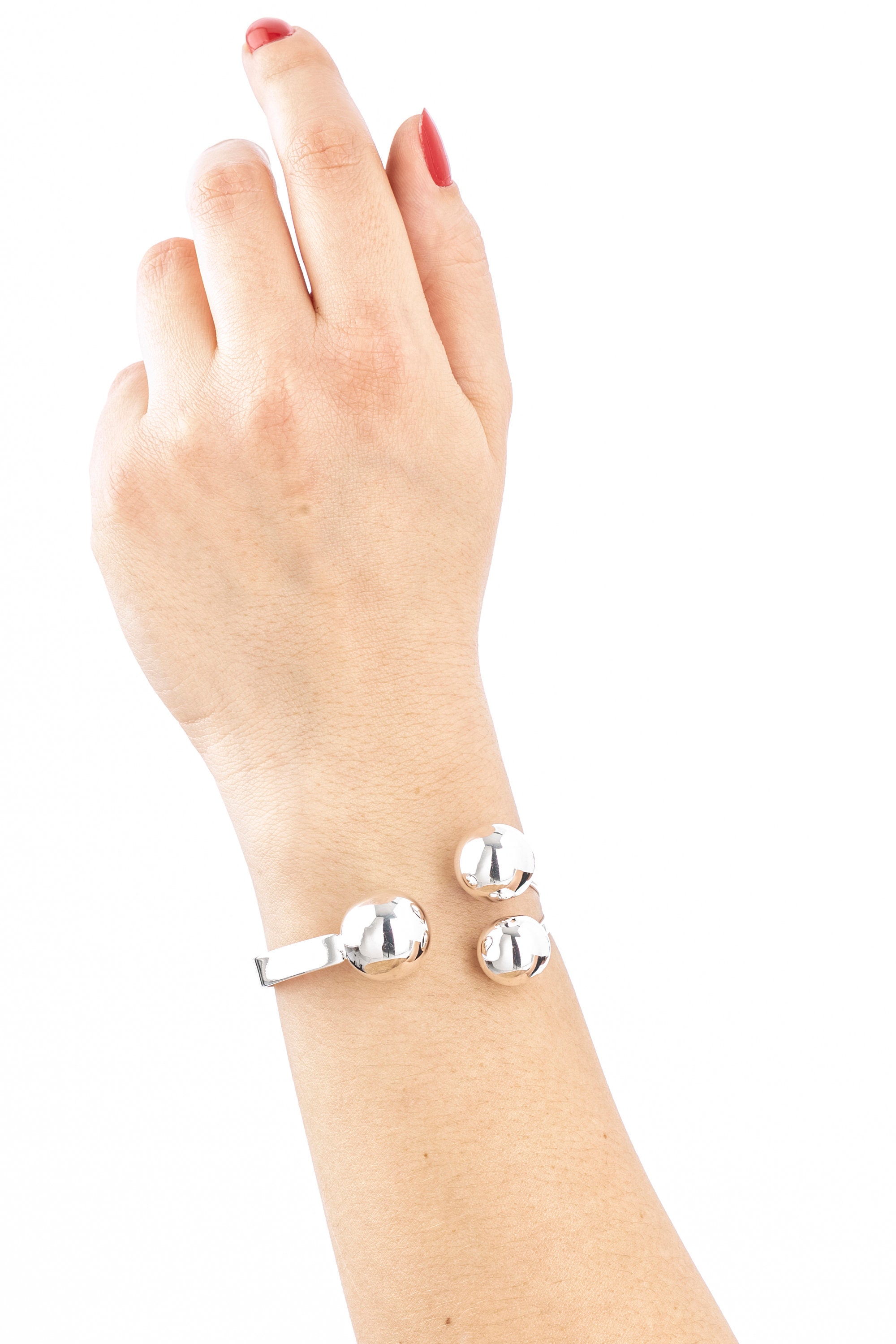 Unique silver bangle for women - Etsy.de