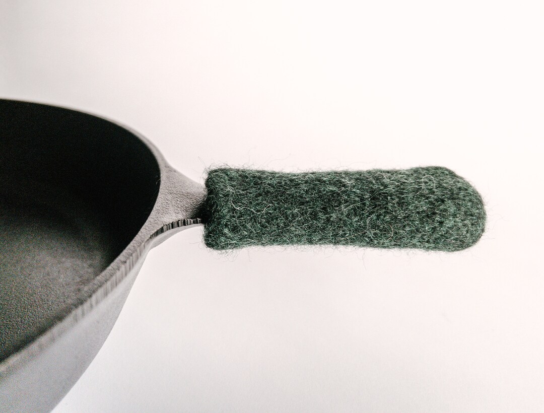 Cast Iron Handle Cozy | Wool Felt | Eco Friendly Kitchen Decor ...