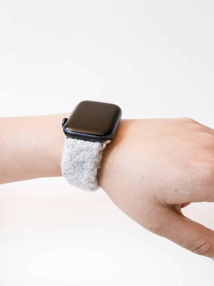 Apple Watch Band Felted Wool Apple Watch Band Stretch - Etsy
