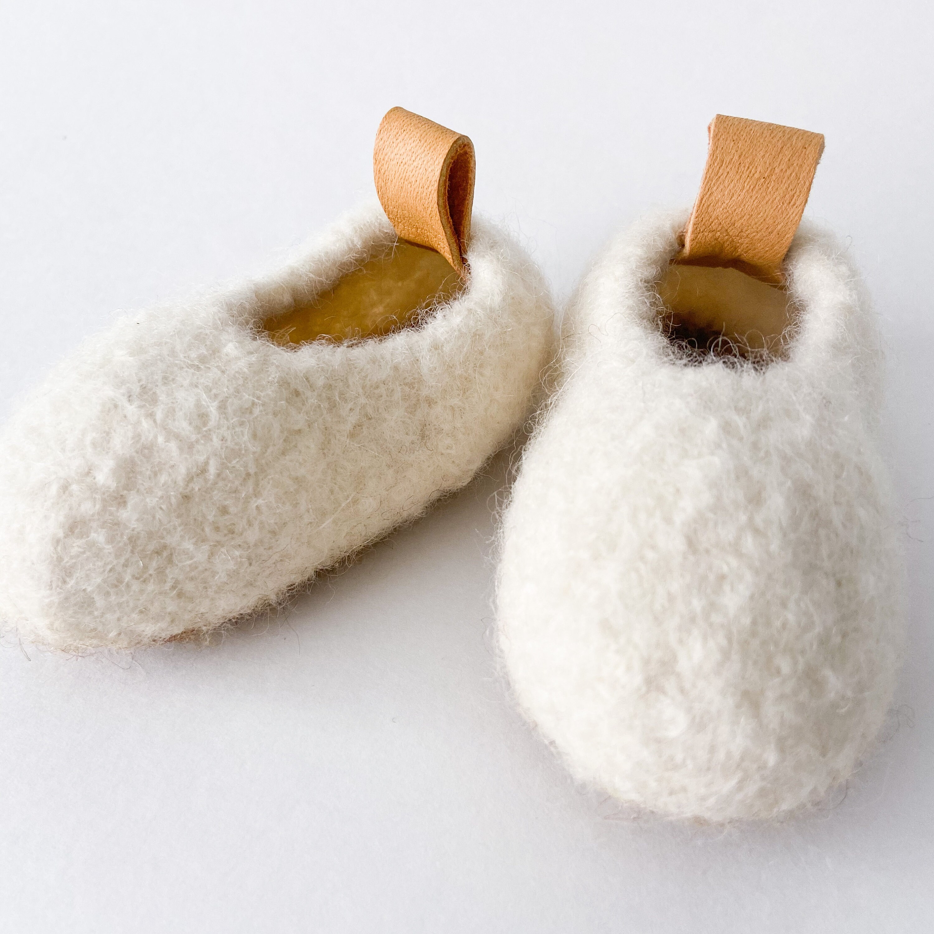 Cream Baby Booties Felted Baby Shoes Newborn Coming Home | Etsy