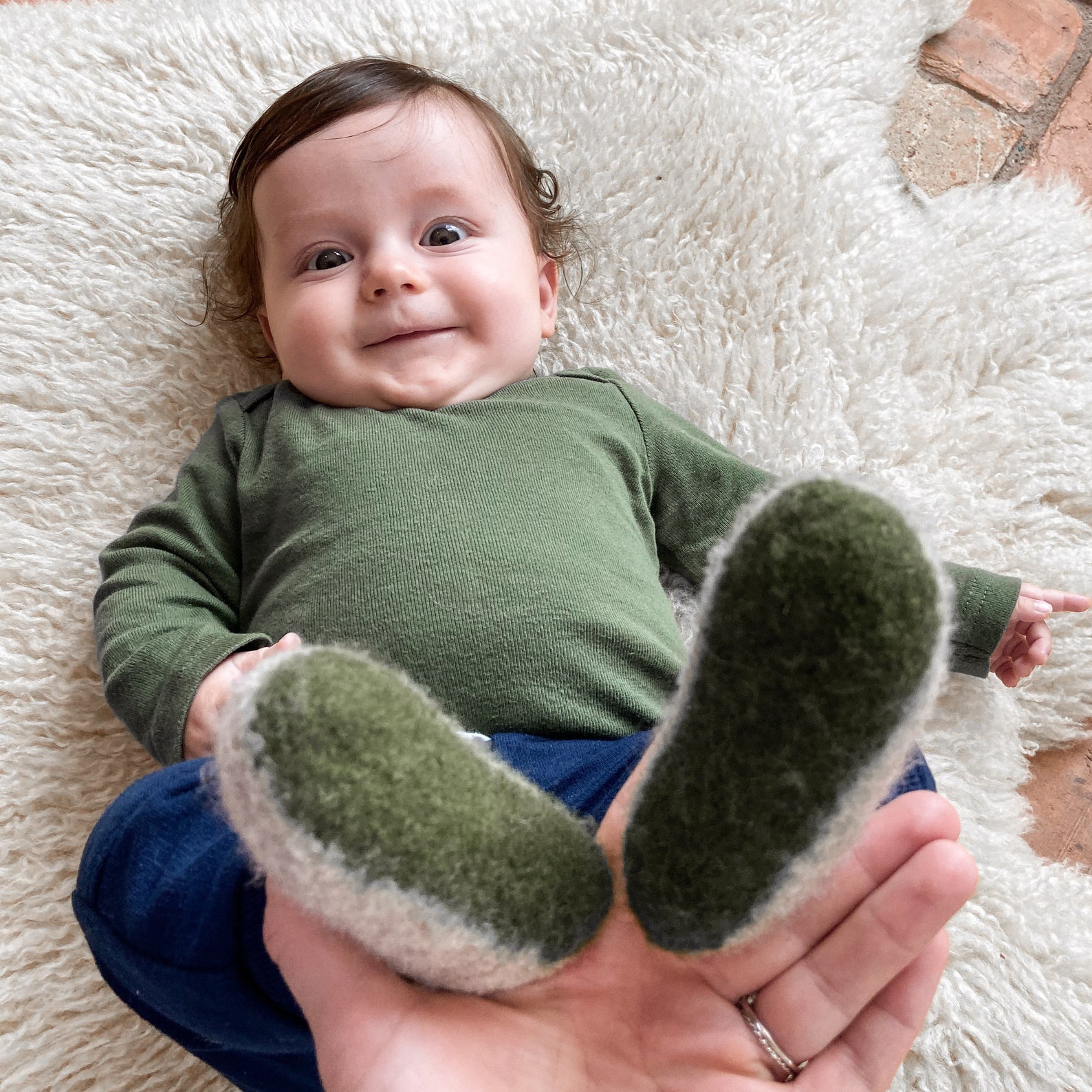 Light Gray Baby Booties Felted Baby Shoes Newborn Coming | Etsy