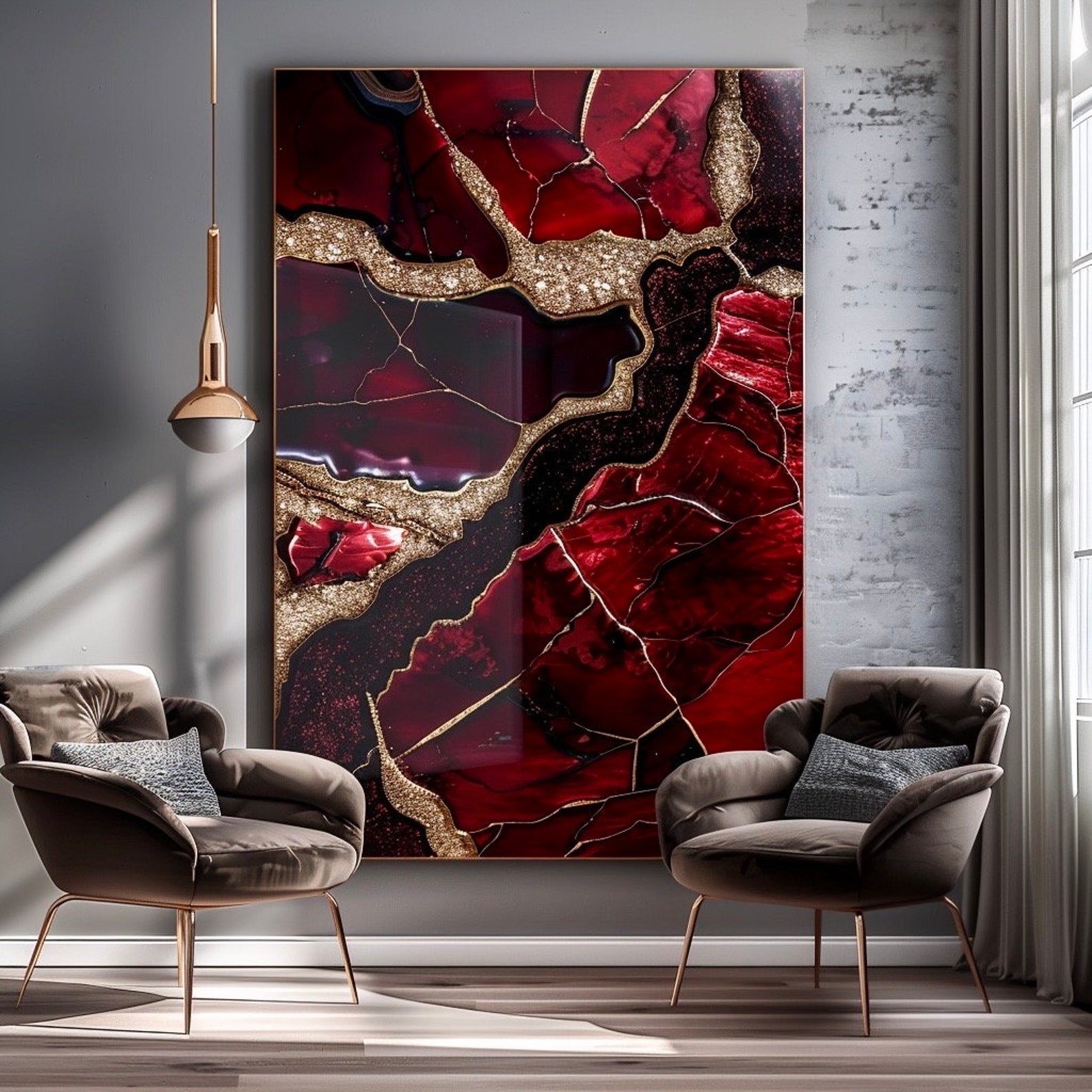 Geode Agate Marble Kintsugi Art, 3d Textured Art, Minimalist Art ...