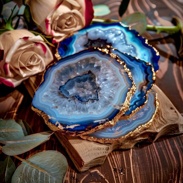 Geode Coasters - Etsy