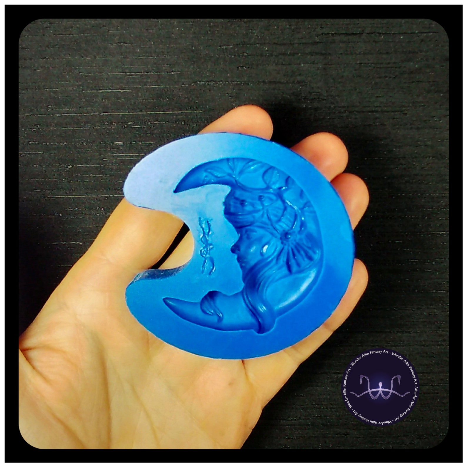 Lady Moon Mold Lady Moon Silicone Mold Unique Resin Mold - Etsy