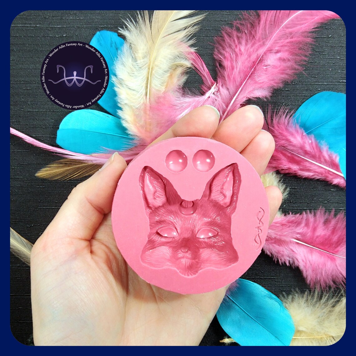Moon Fox Silicone Mold Original Design Fantasy Mold Resin Molds Epoxy ...