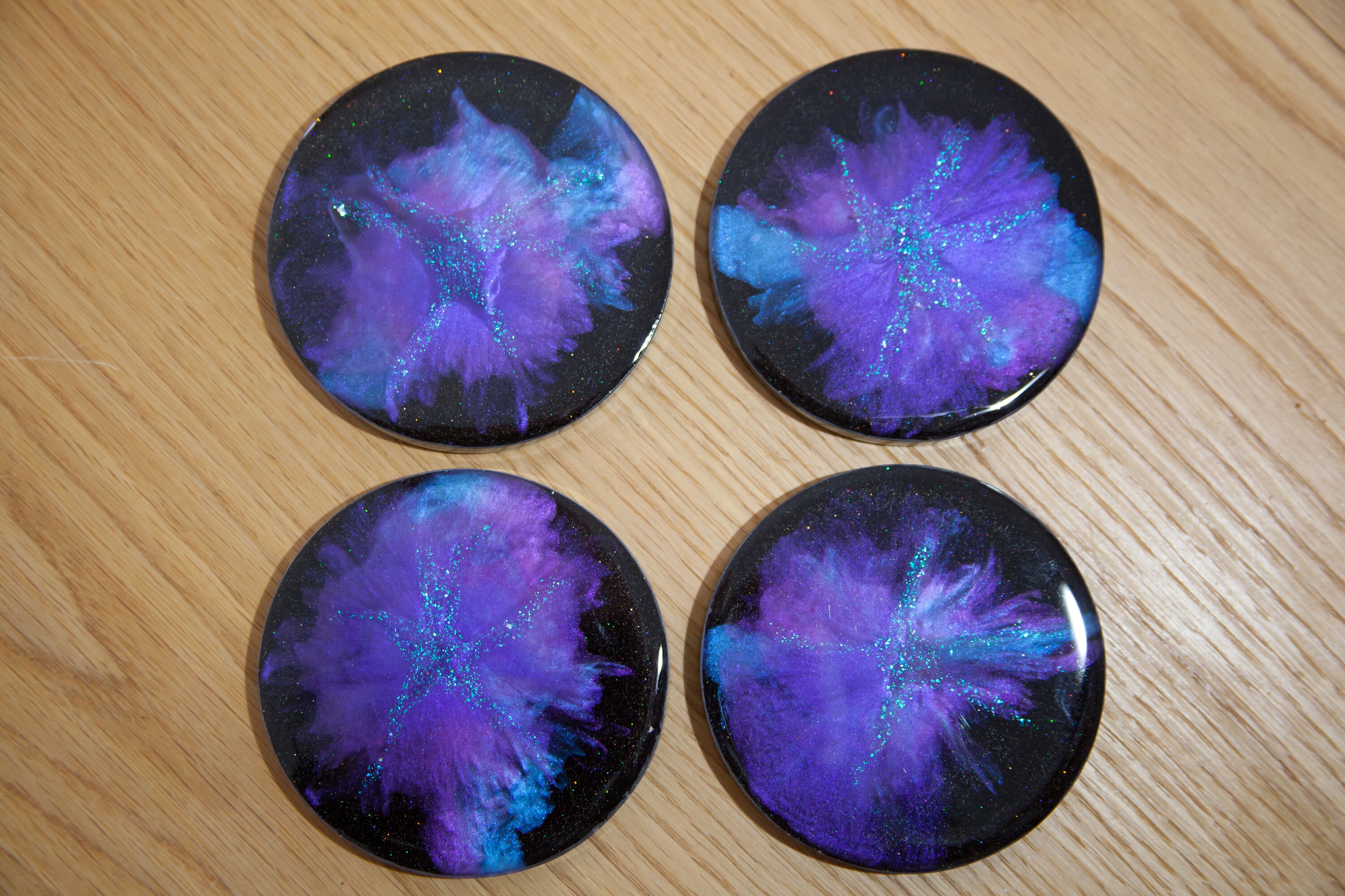 Handmade Resin Drinks Coasters Set of 4 - Etsy UK