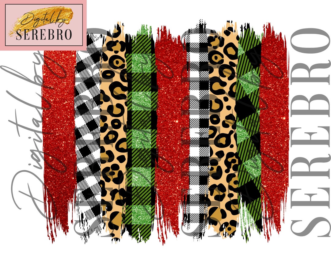 Christmas Background Png Brush Stroke Png Buffalo Plaid Png Glitter Png ...