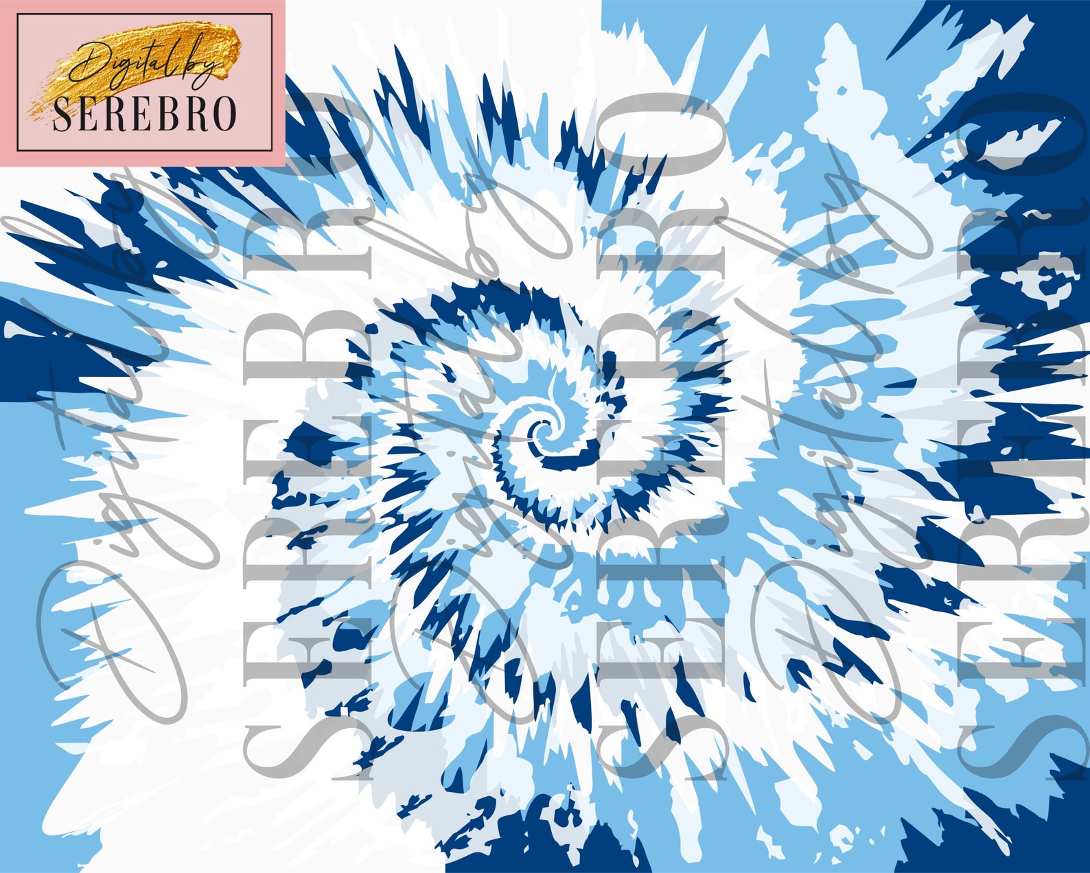 Blue Tie Dye Tie Dye Digital Paper Png Tie Dye Png Tie Dye Spiral ...