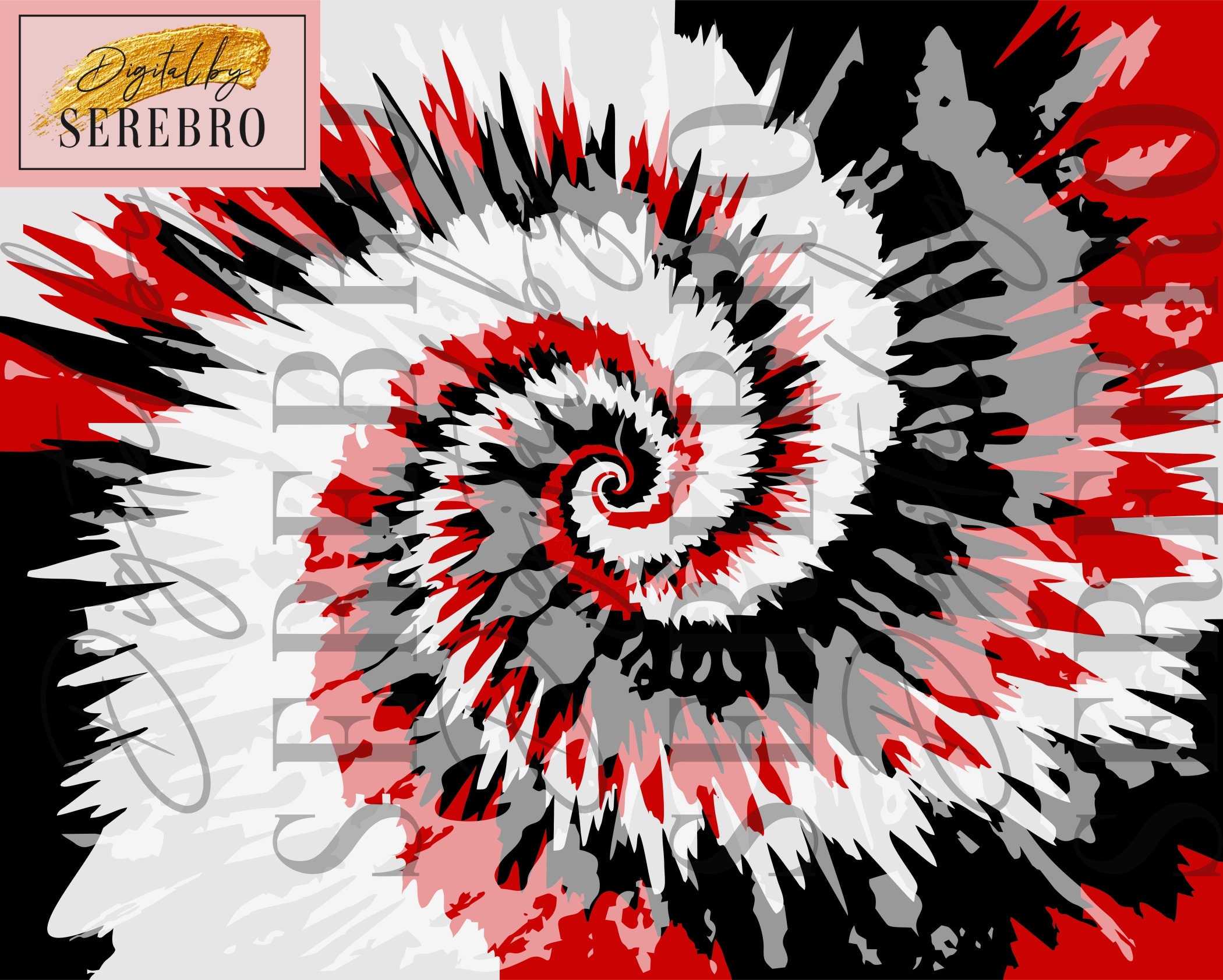 Red Black Tie Dye Tie Dye Digital Paper Png Tie Dye Png Tie Dye Spiral ...
