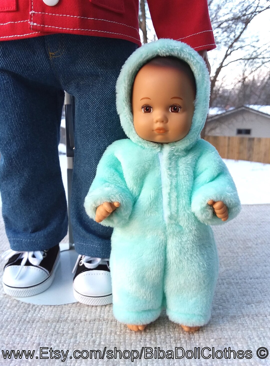 Made for the 18 Inch Doll's Caring Doll CFB, Teal CFB Jumpsuit Sew Lush ...