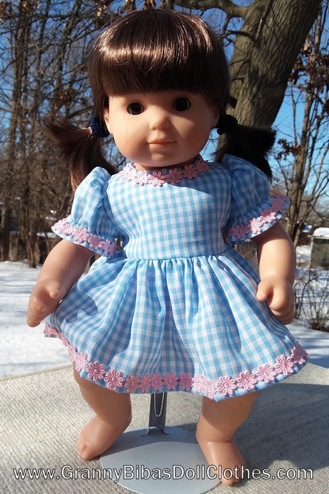 American Girl 15 Bitty Baby Bitty Twins size Blue Check | Etsy