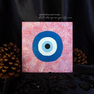 Evil Eye #3 | Original Acrylic Painting, 6 X 6 Inches (15.2 X 15.2 Cm ...
