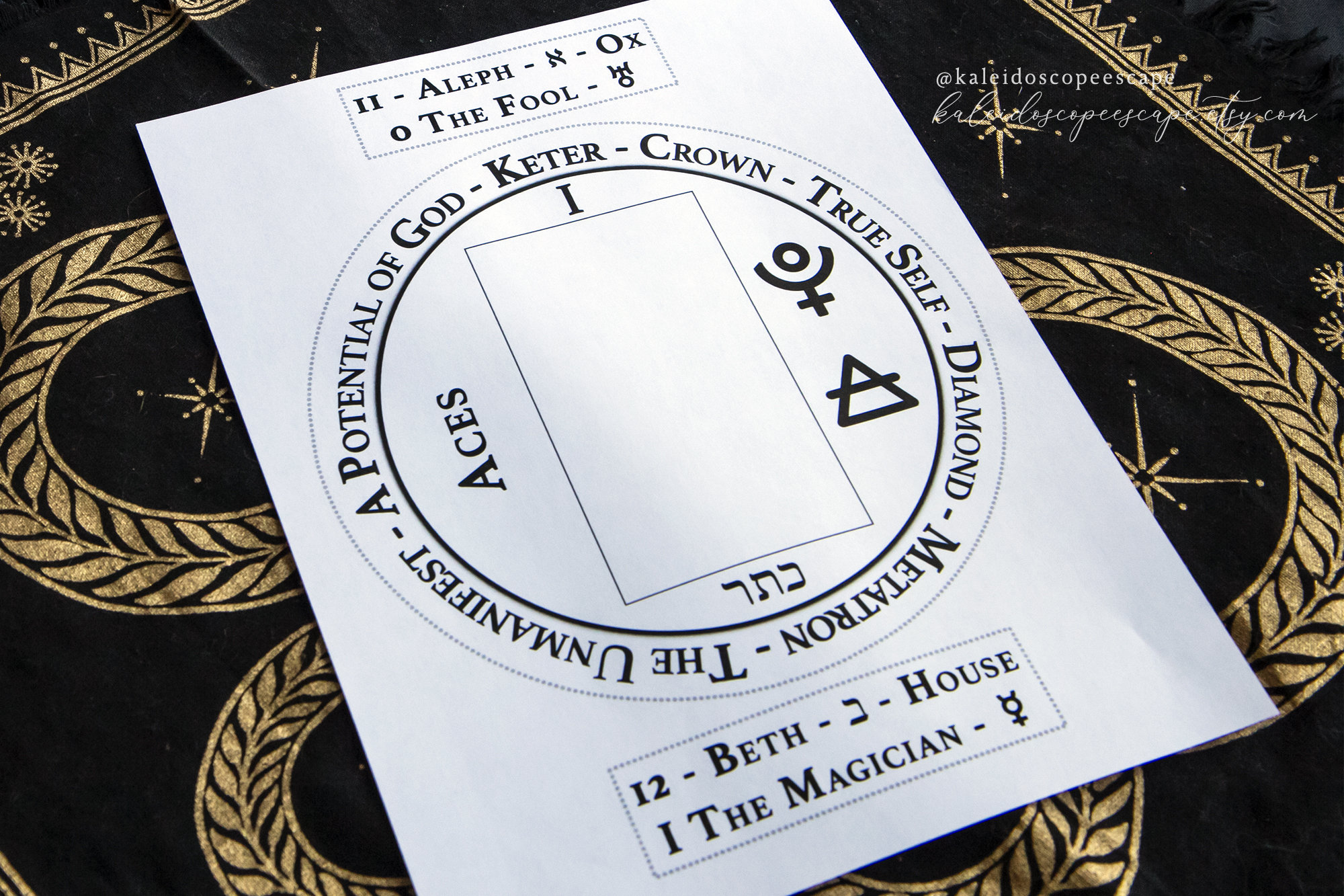 Sephiroth for Tarot Cards - Queen Scale | Instant Download, Digital ...