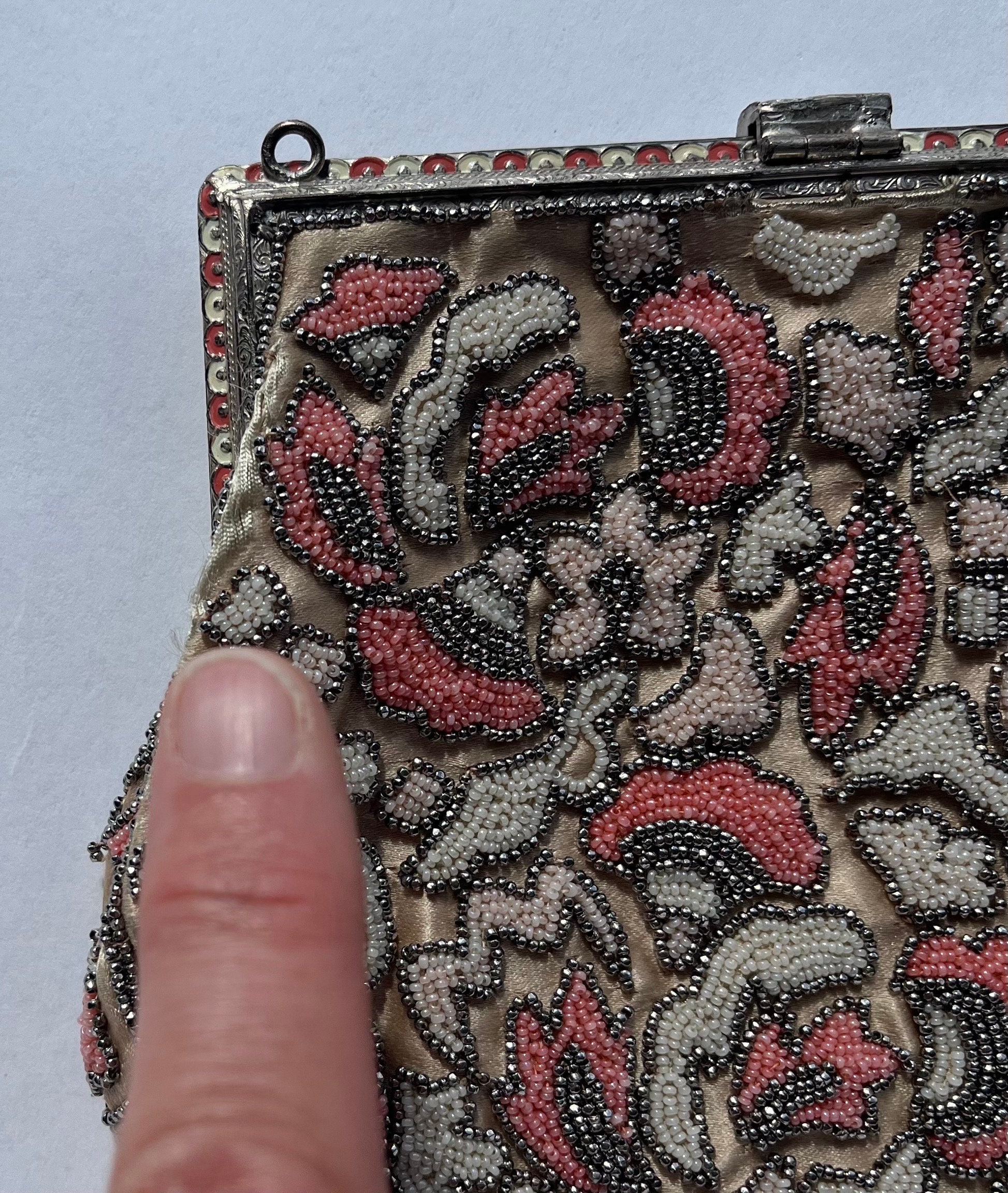 Vintage Trinity Plate 1920s or 1930s Beaded Purse Made in France No ...