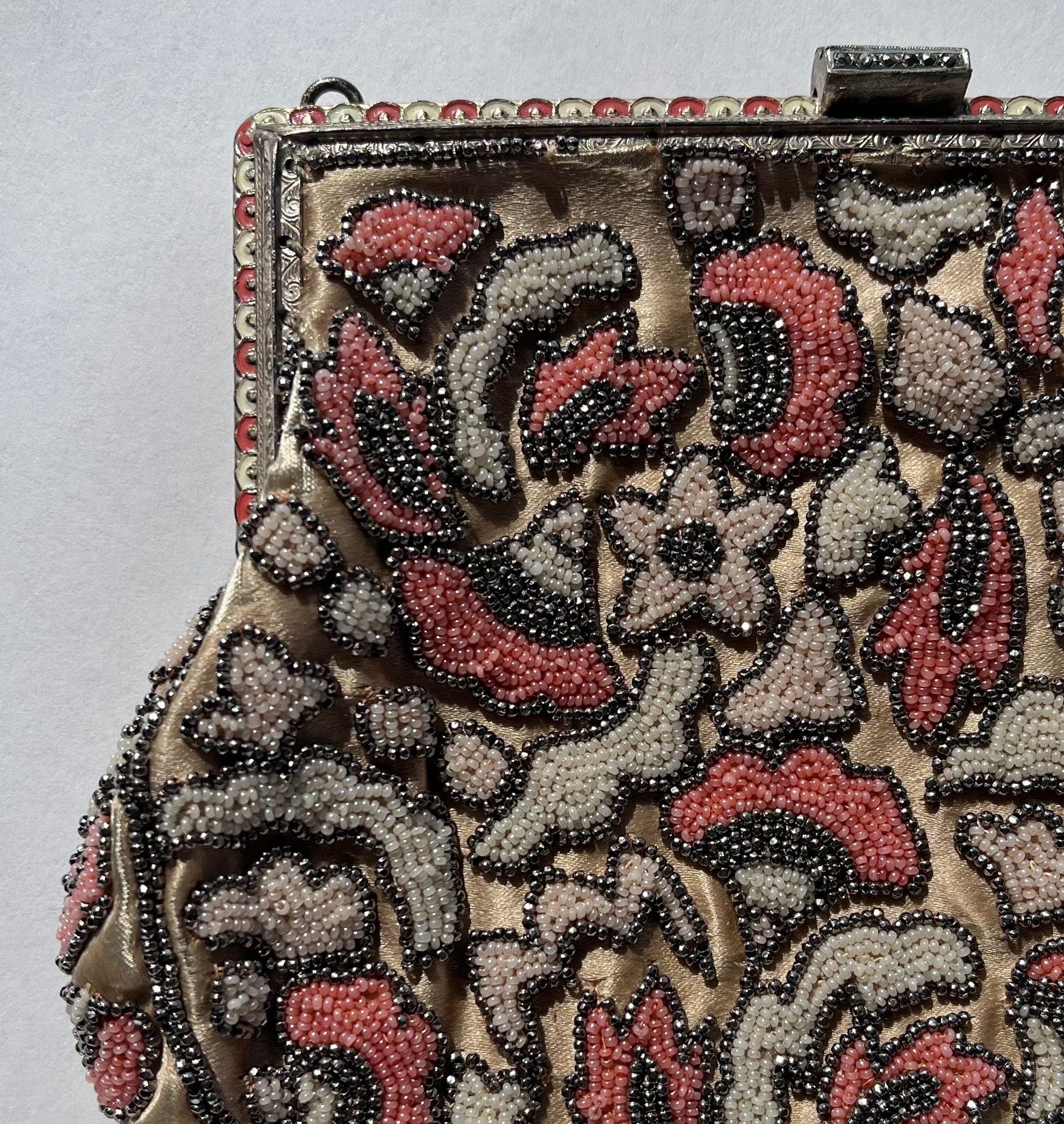 Vintage Trinity Plate 1920s or 1930s Beaded Purse Made in France No ...