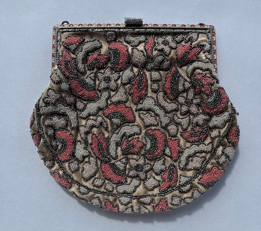 Vintage Trinity Plate 1920s or 1930s Beaded Purse Made in France No ...