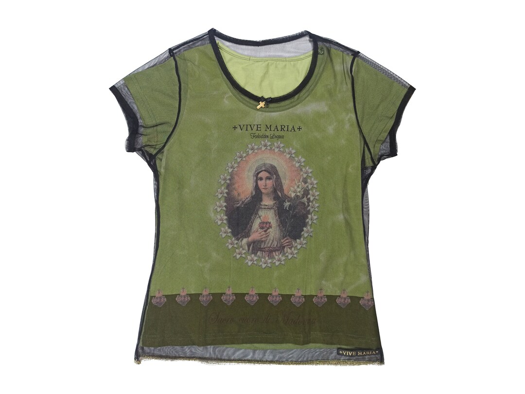 Super Rare Vive Maria Virgin Mary Top Size S - Etsy