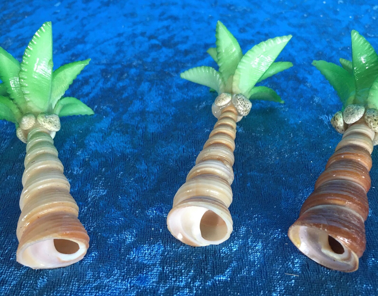Palm Trees Made From Real Shells Mermaid Garden Fairy - Etsy