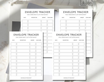 Modern Cash Envelopes Minimal and Aesthetic Budgeting Tools Cash Envelopes System - Etsy