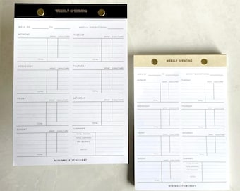 A5 Paycheck Plan Notepad 50 Sheets Budget Expense Tracker Monthly ...