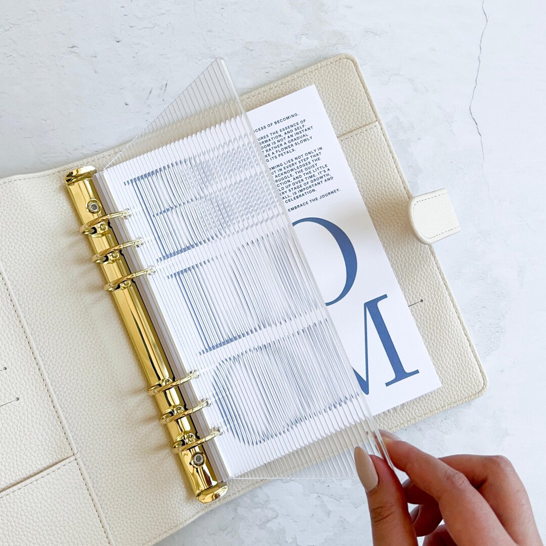 Fluted Acrylic Planner Dashboard: A5/A6 Sizes - Etsy