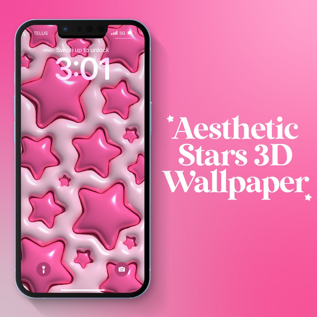 3D STARS PATTERN Aesthetic Wallpaper for Mobile | Pillow iPhone ...