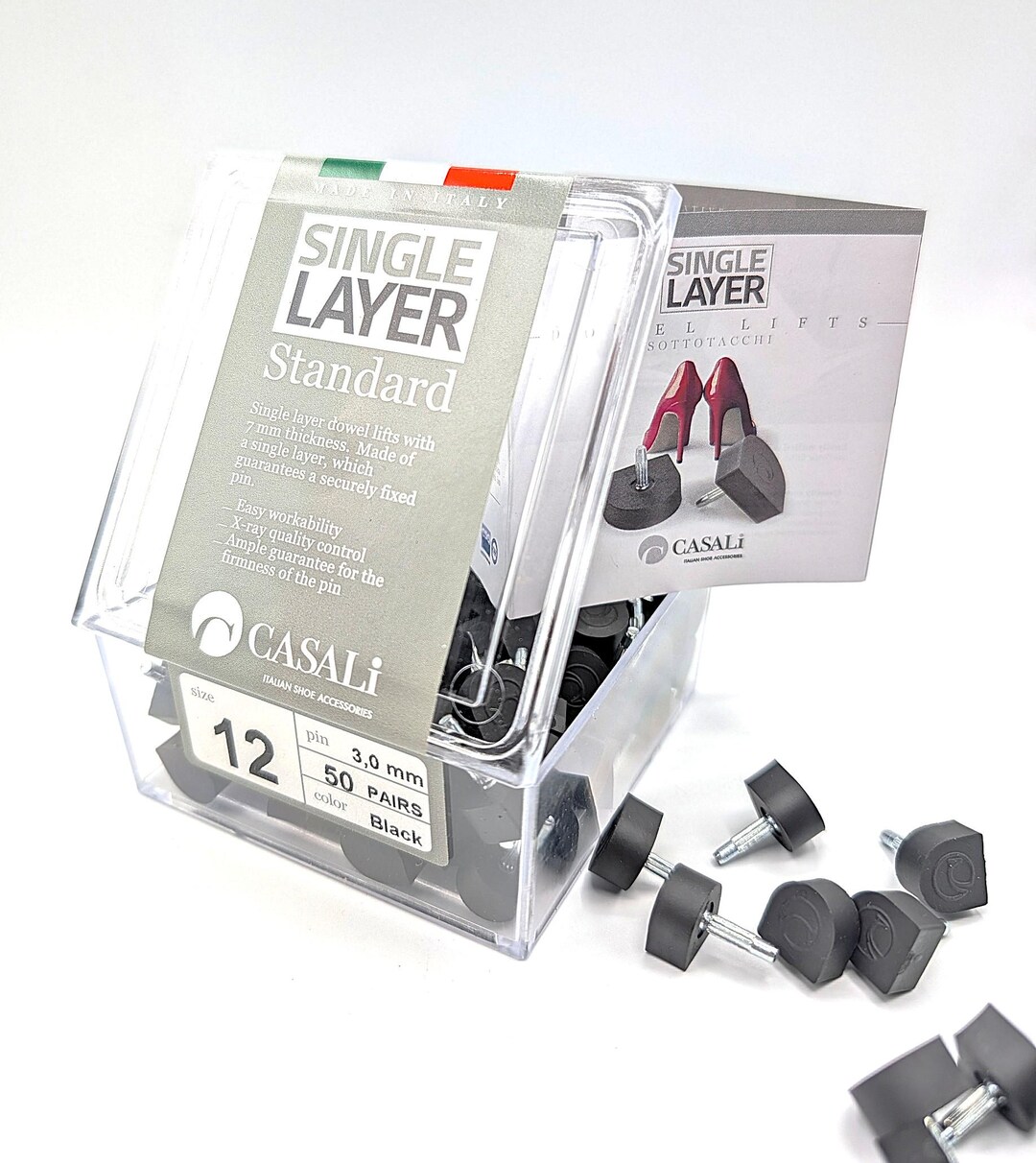 Casali High Heel Tips: Single Layer Tip Replacement / 3.0mm Dowel ...