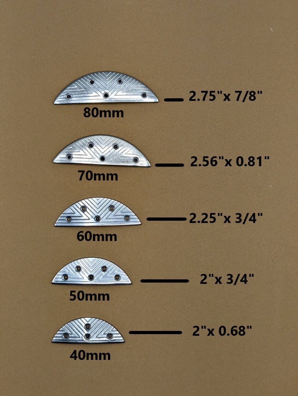French Lulu METAL TOE TIPS/ 1.5mm/toe Sole Protector/shoe Repair ...