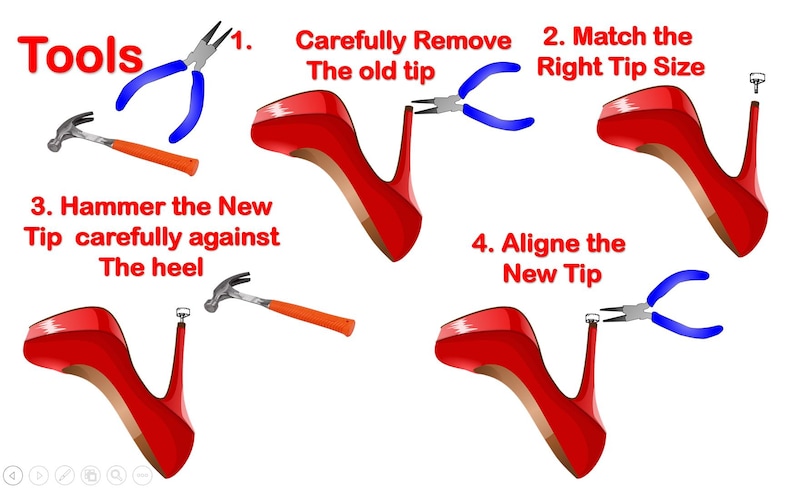 Casali High Heel Tips: Single Layer Tip Replacement / 3.0mm Dowel ...