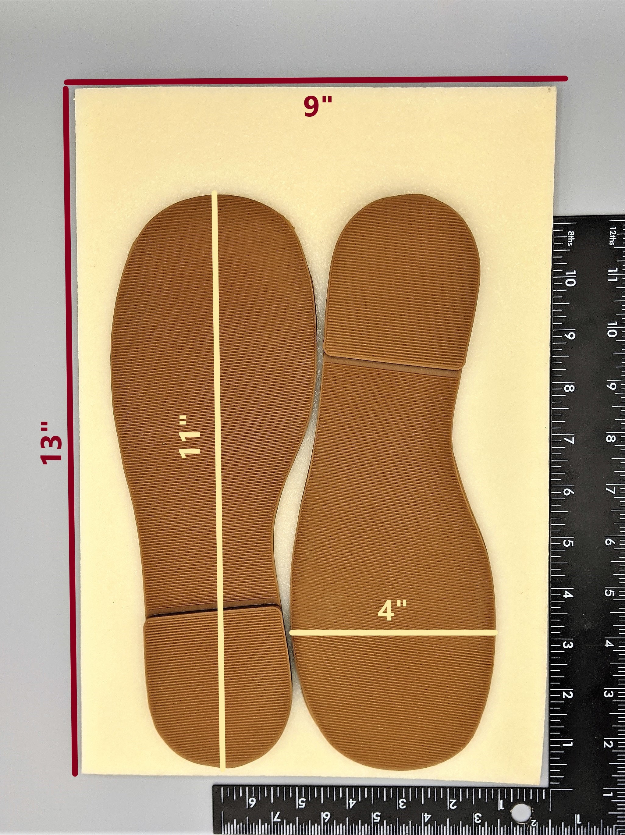 Natural Crepe Rubber Sole: 13x9" Shoe Repair Panel (6mm & 9mm) - Etsy