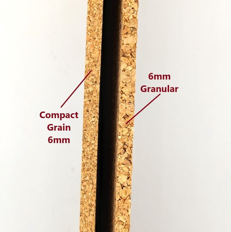 NATURAL CORK PANELS / Compact Grain / 12x9" / 3mm / Shoe Repair ...