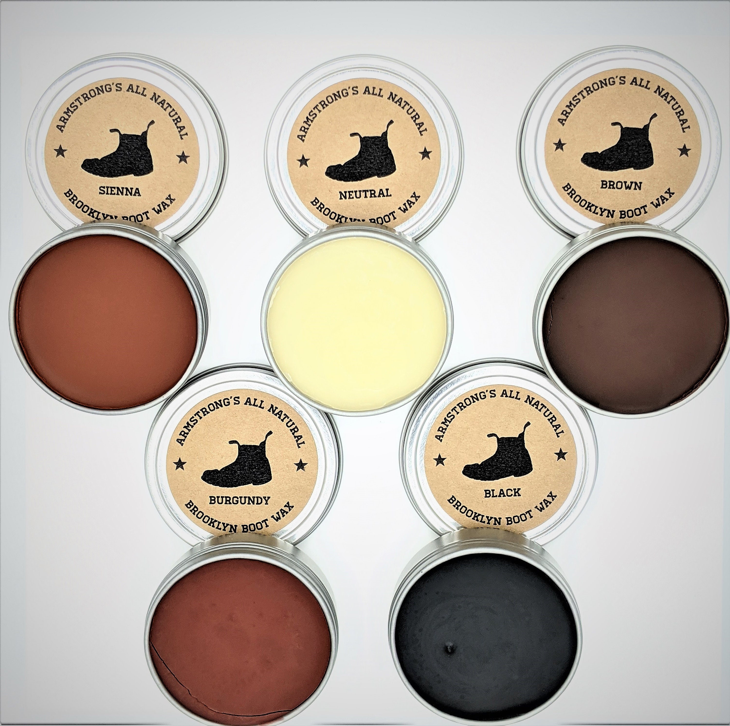 Brooklyn Shoe/boot Wax 2oz. ARMSTRONG'S ALL NATURAL / Shoe | Etsy