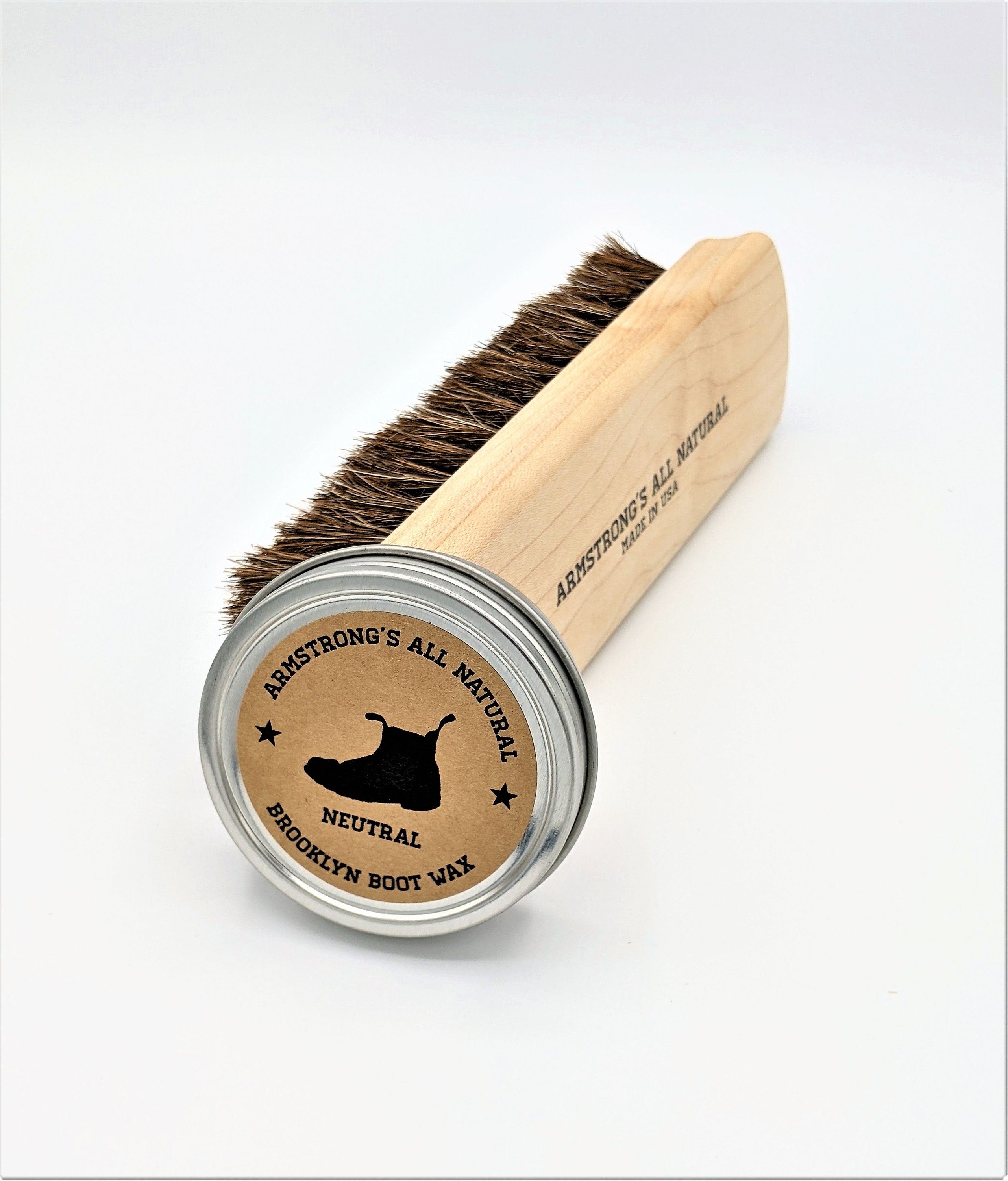 Brooklyn Shoe/boot Wax 2oz. ARMSTRONG'S ALL NATURAL / Shoe | Etsy