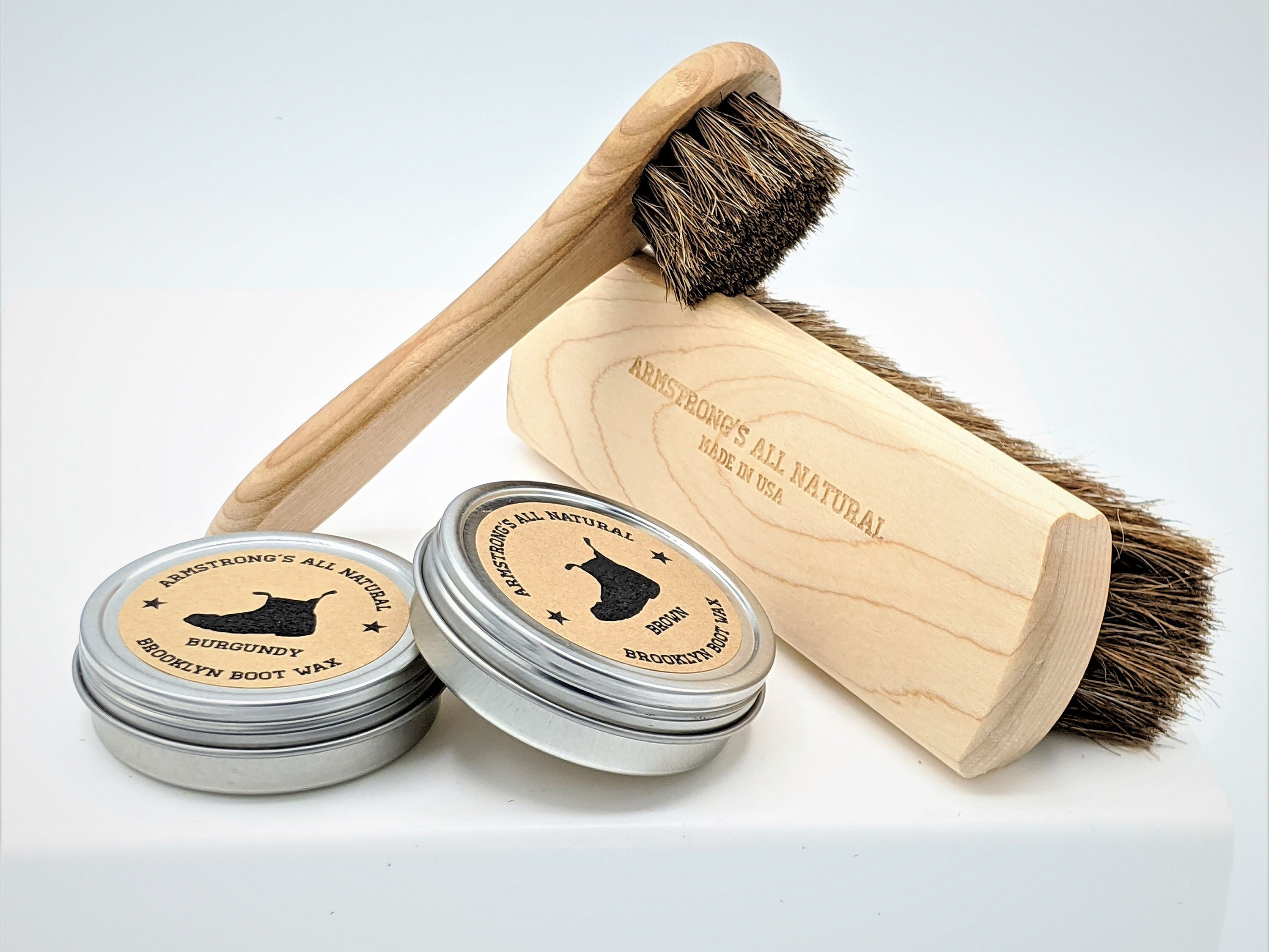 Brooklyn Shoe/boot Wax 2oz. ARMSTRONG'S ALL NATURAL / Shoe | Etsy