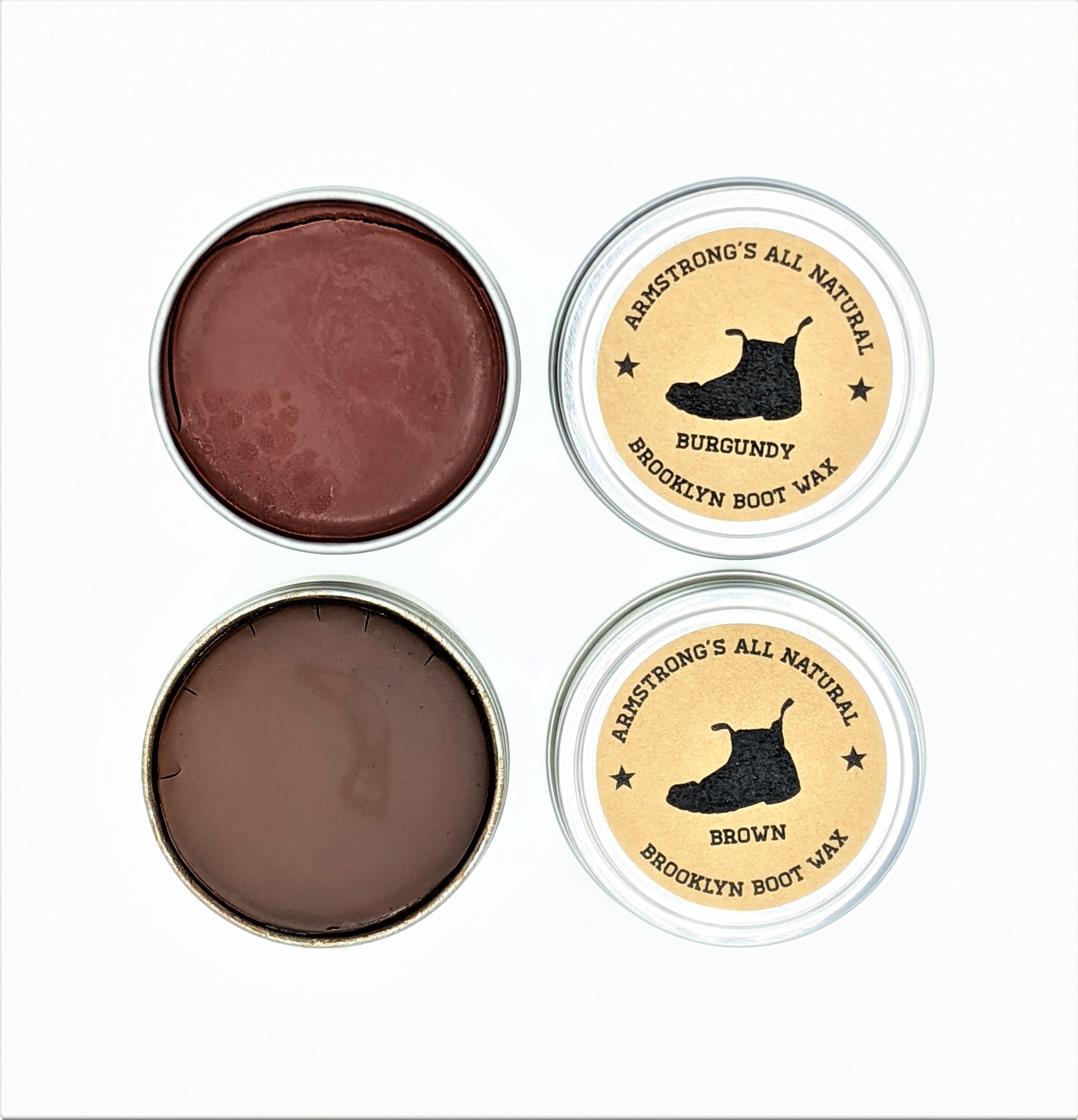 Brooklyn Shoe/boot Wax 2oz. ARMSTRONG'S ALL NATURAL / Shoe | Etsy