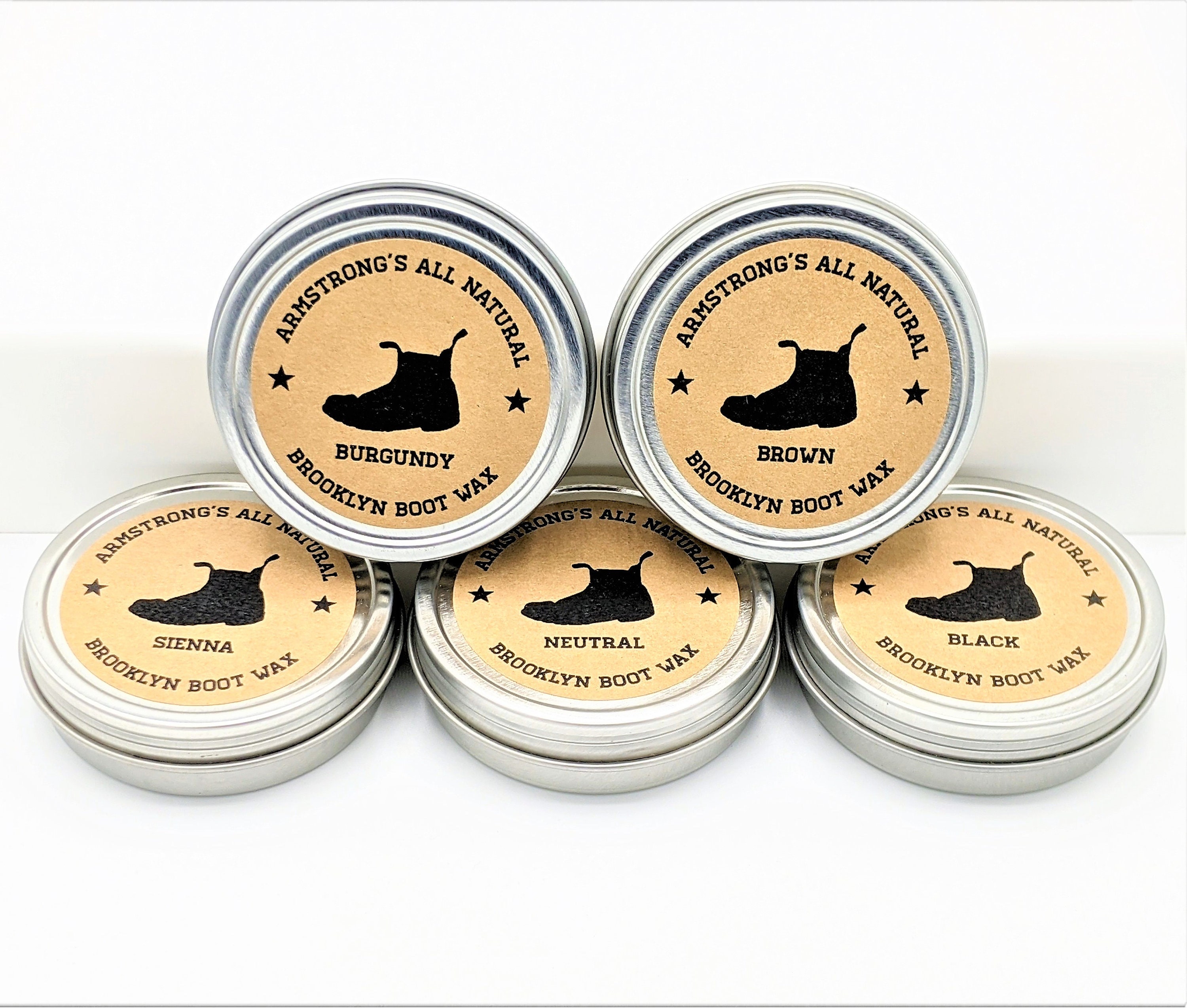 Brooklyn Shoe/boot Wax 2oz. ARMSTRONG'S ALL NATURAL / Shoe | Etsy