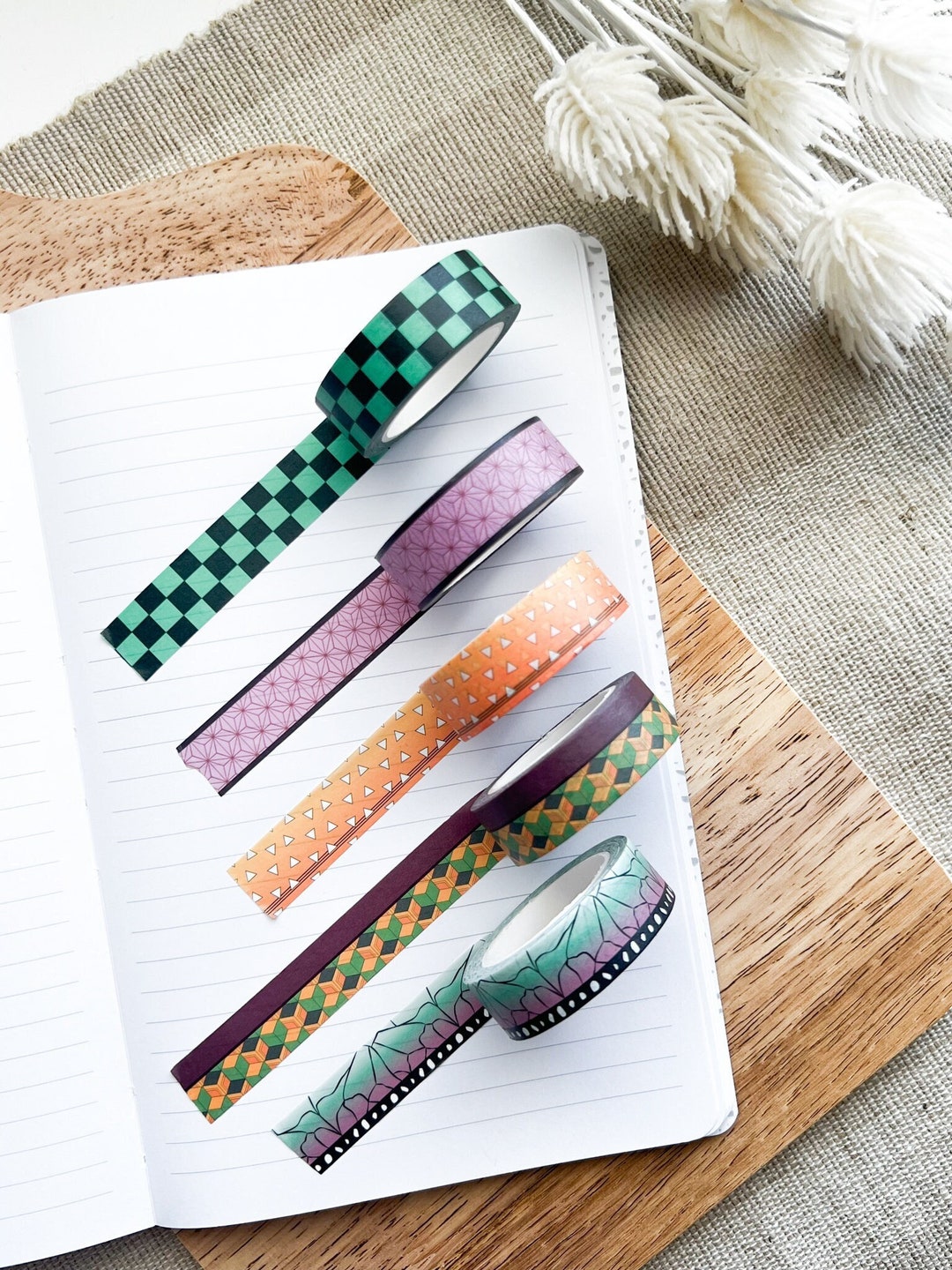 Subtle DS Anime Washi Tape for Bulletjournaling, Planning, Studying ...