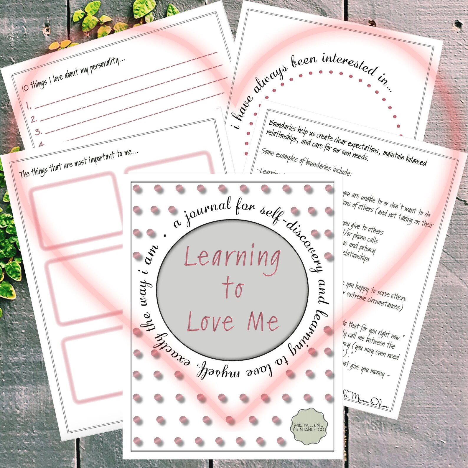 Learning to Love Me: A Journal for Self-Discovery and Learning | Etsy