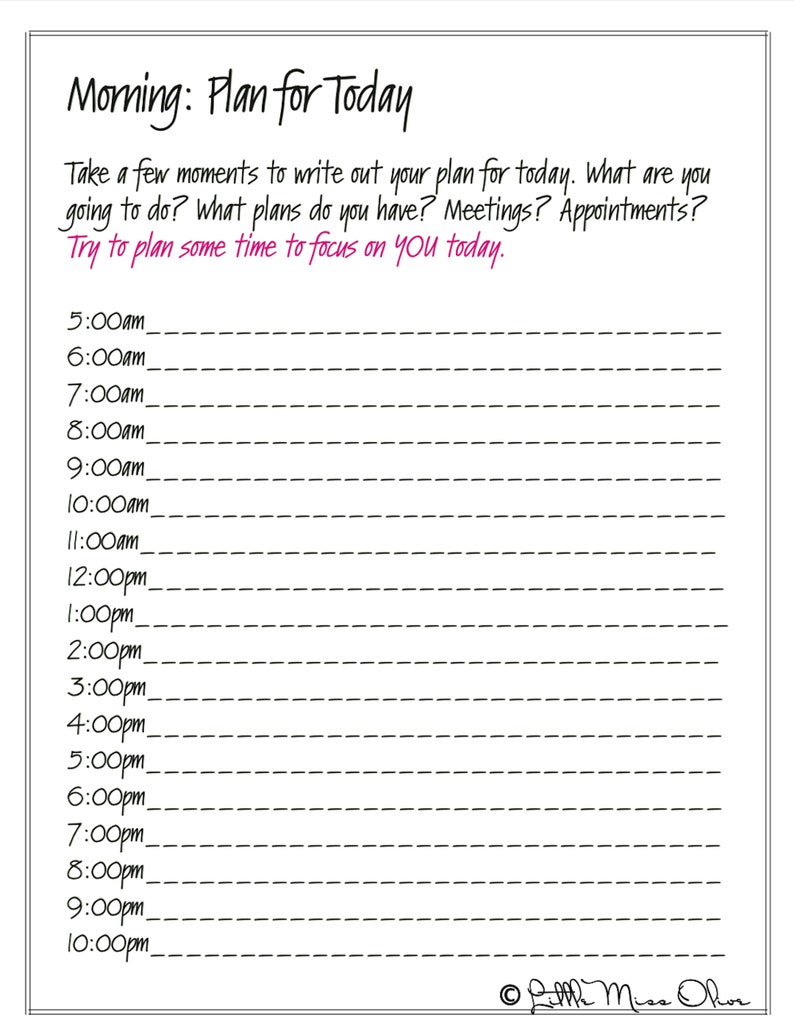 Daily Check-in: A One-day Journal - Etsy