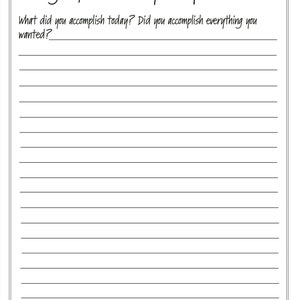 Daily Check-in: A One-day Journal - Etsy