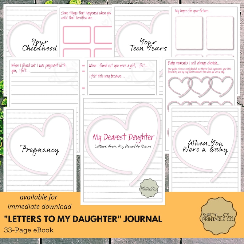 My Dearest Daughter: Letters From My Heart to Yours - Etsy