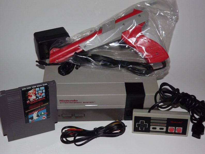 80's Nintendo Entertainment System Bundle With Super Mario/ Duck Hunt ...