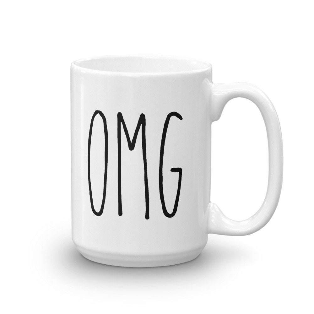 OMG Large Coffee Mug for Texting and Social Media Fans in a | Etsy