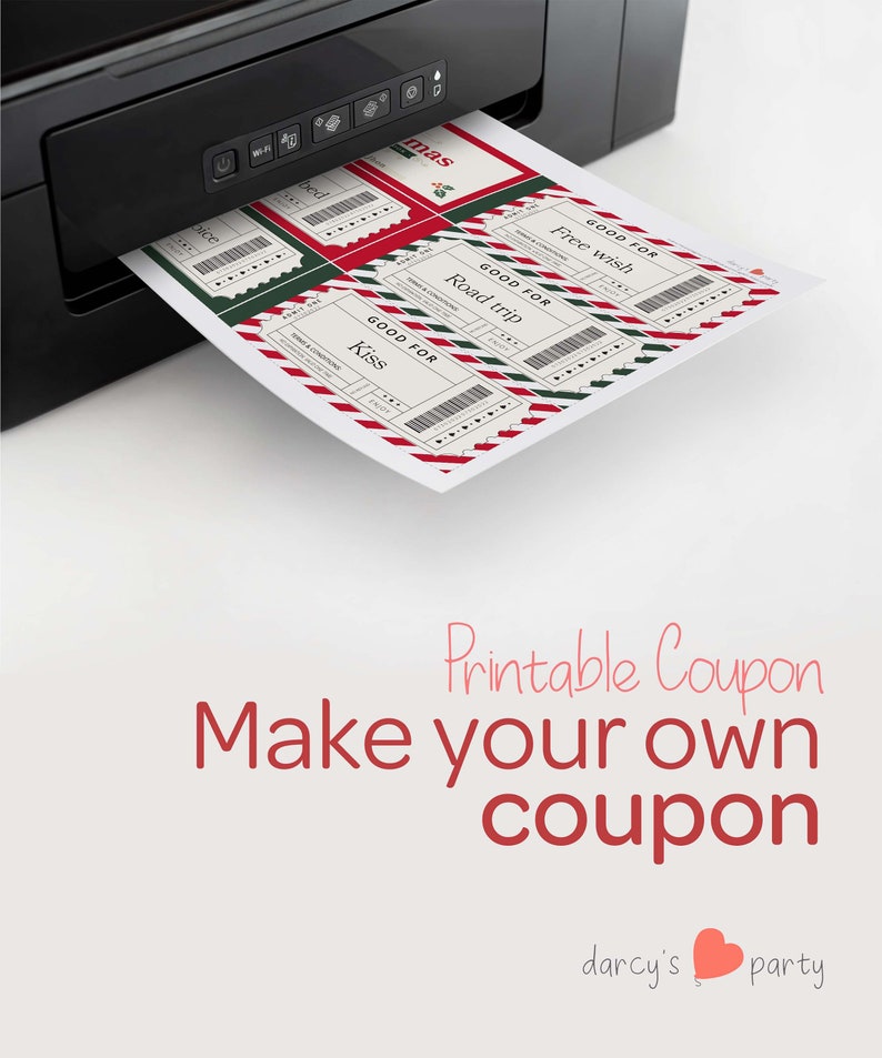 EDITABLE Christmas Coupon Book Christmas Coupon | Etsy