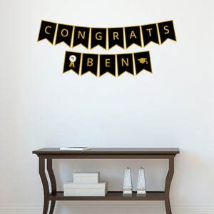 Congratulations Banner, Graduation Banner Printable, EDITABLE ...