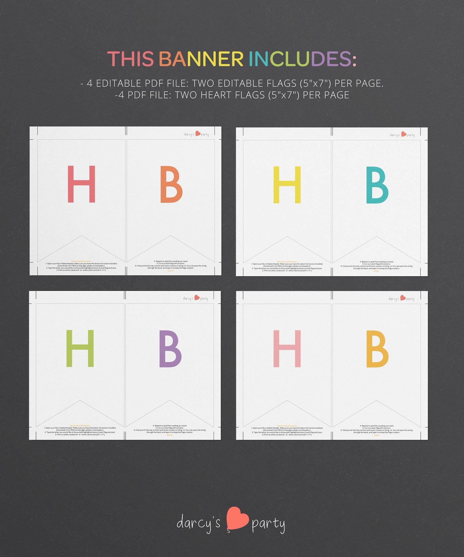 Rainbow Bannerbirthday Banner Rainbow Bunting Drive by | Etsy